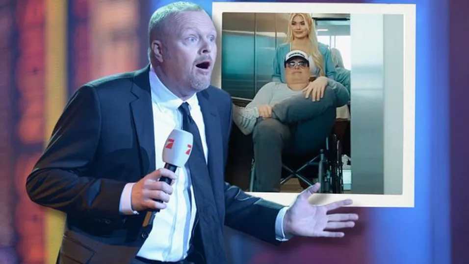 Stefan Raab zeigt sich der erstmals der Öffentlichkeit beim "Final ...