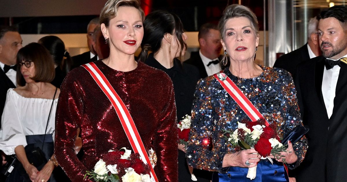 Caroline von Hannover und Fürstin Charlène mit abgesprochenen Roben ...