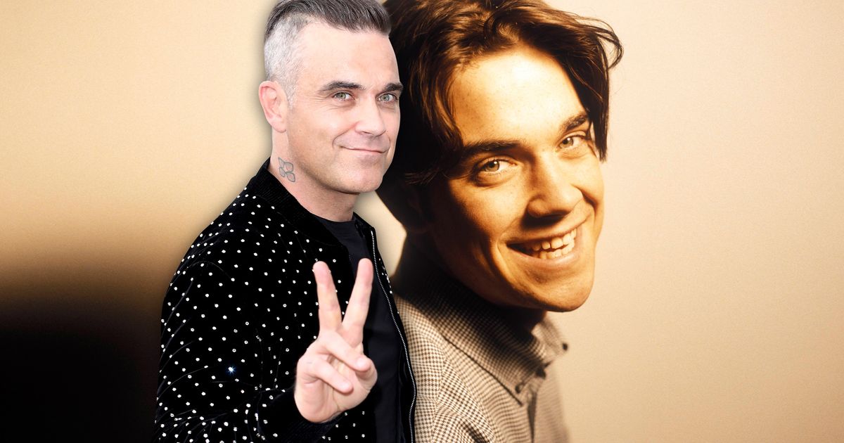 Boyband-Charme und weiche Gesichtszüge: So sah Robbie Williams früher ...