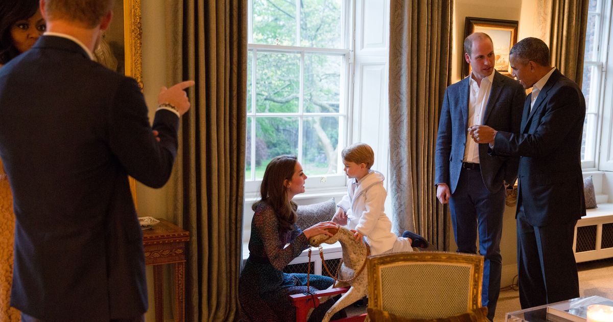 Prinz George: Profi auf dem Schaukelpferd – Er verzückt die Obamas ...