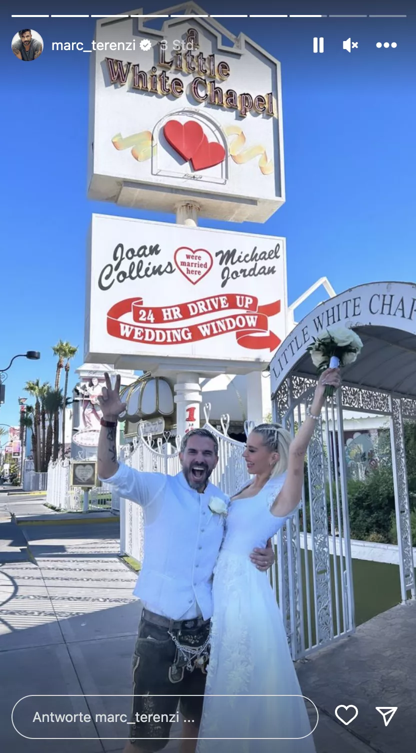 Marc Terenzi & Verena Kerth: Filmreife Hochzeit in Las Vegas | BUNTE.de