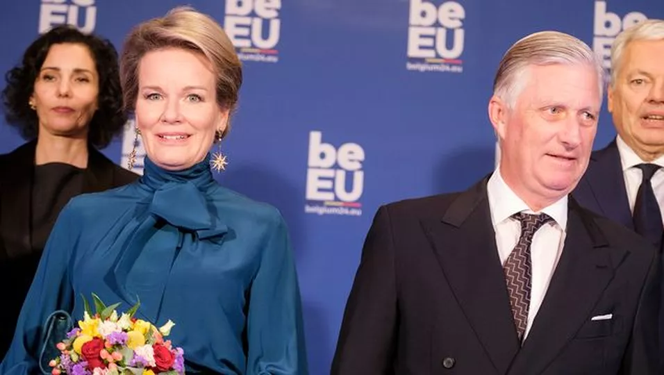 In Brüssel glitzert Mathilde von Belgien von Kopf bis Fuß | BUNTE.de