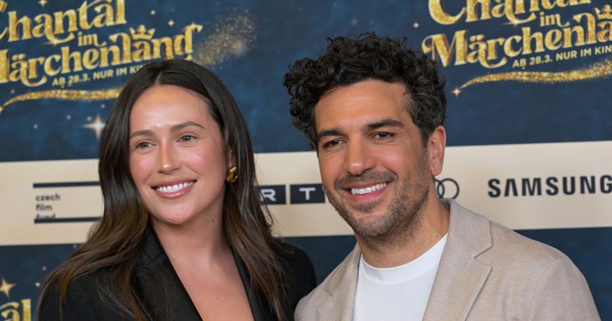 Elyas M Barek Jessica Riso Appear In Love At The Film Premiere