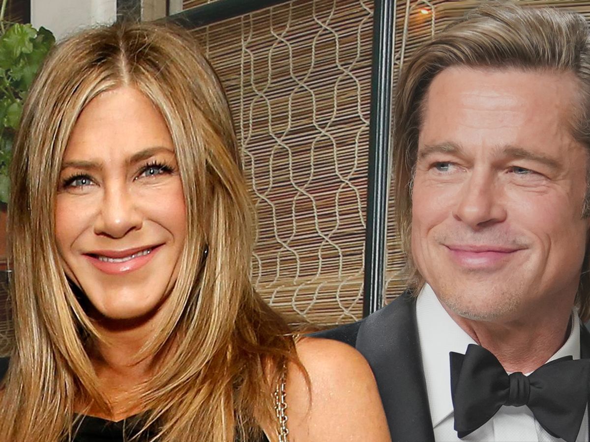Jennifer Aniston Brad Pitt Kus Efter Vedvarende Rygter: Brad Pitt