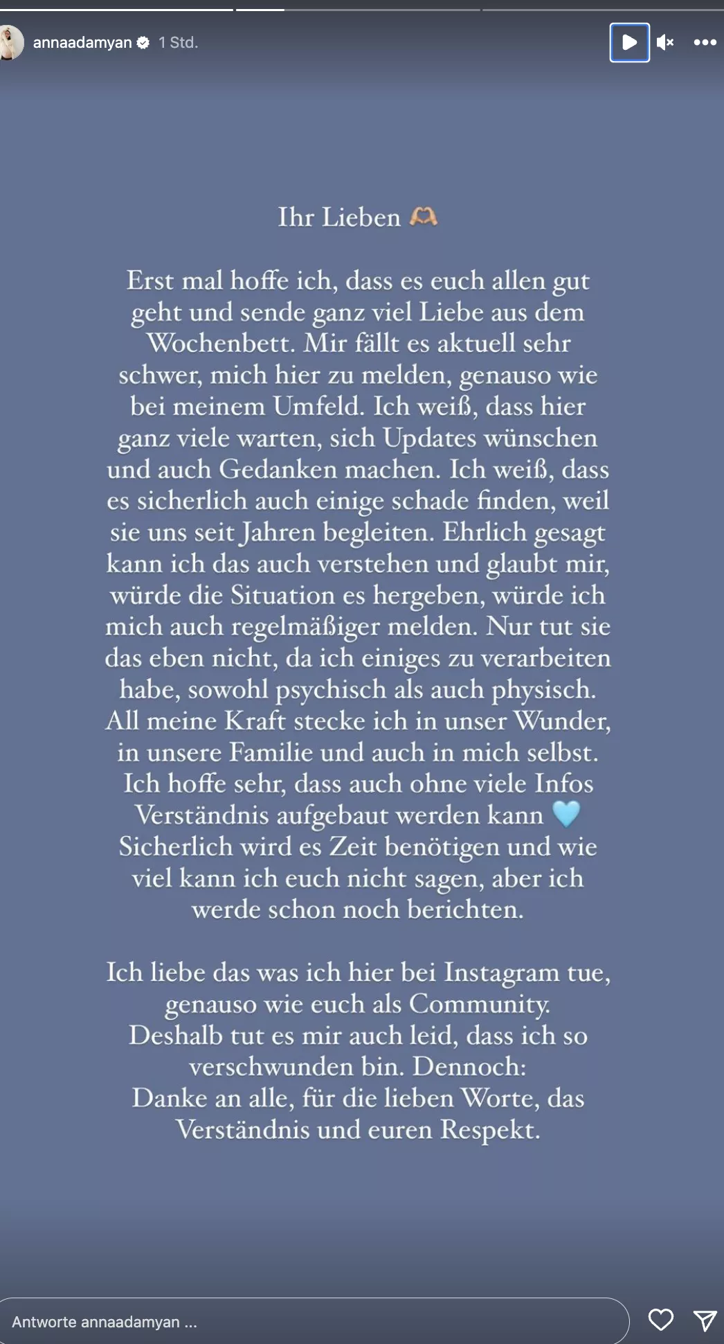 Anna Adamyan: Nach Geburt ihres Sohnes hat sie einiges zu verarbeiten | BUNTE.de